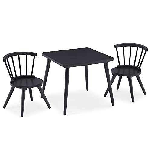 Delta Children Windsor 2-Piece Chair Set, Midnight Grey