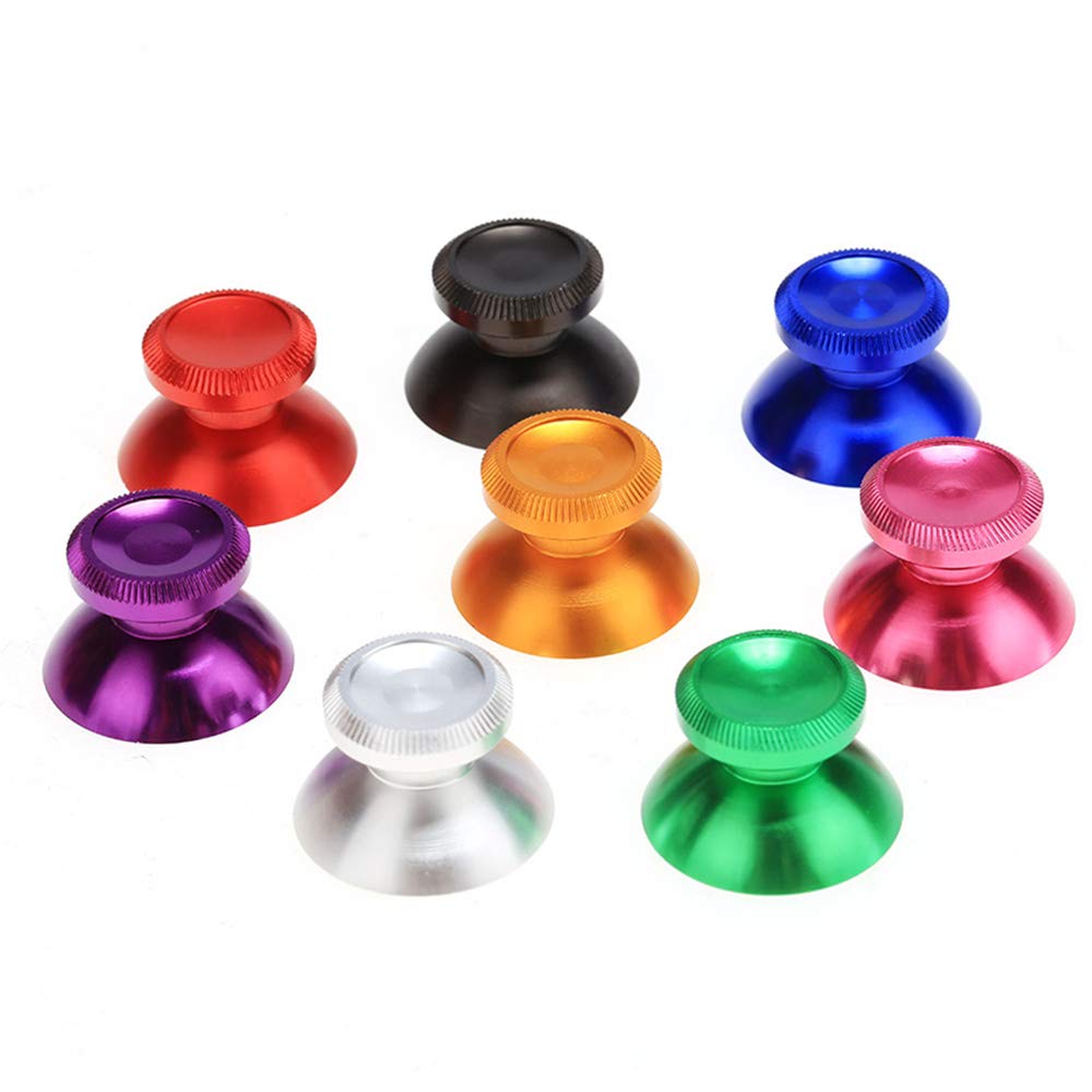 3D Aluminum Thumbsticks Analog Stick for PlayStation Dualshock 4 PS4 Pro Slim Controller Metal Joystick Cap for Xbox ONE Dualshock 4 Controller (Pink)