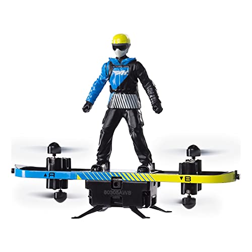 Air Hogs 2-in-1 Extreme Air Board, Transforms from RC Stunt Board to Paraglider, for Ages 8 and Up
