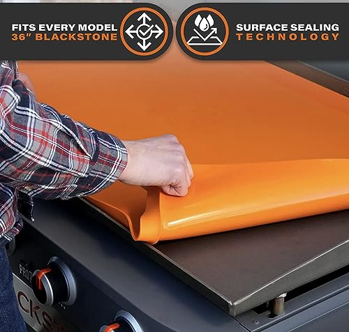 36 Inch Silicone Griddle Mat for Blackstone and Other Large Grills Griddles Heavy Duty Food Grade Silicone Cover Washable Reusable Durable Protective Mat for Rust Dust Rodents Insects