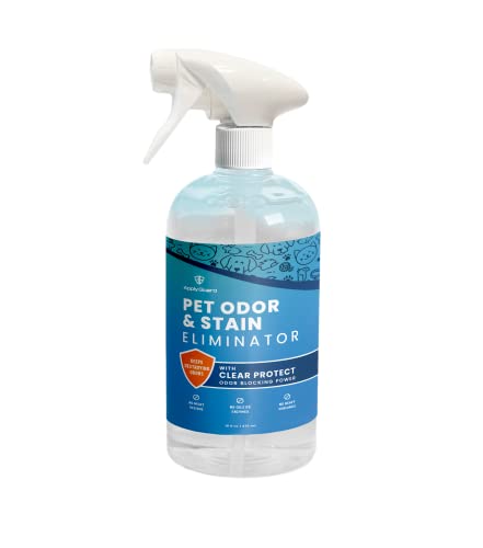 Apply Guard Professional Strength Pet Stain And Odor Eliminator for Dogs, Cats, and All Pets- Instantly Neutralize and Sanitize Tough Pet Odors and Pet Urine Stains 16oz. Cat Pee Odor Destroyer.