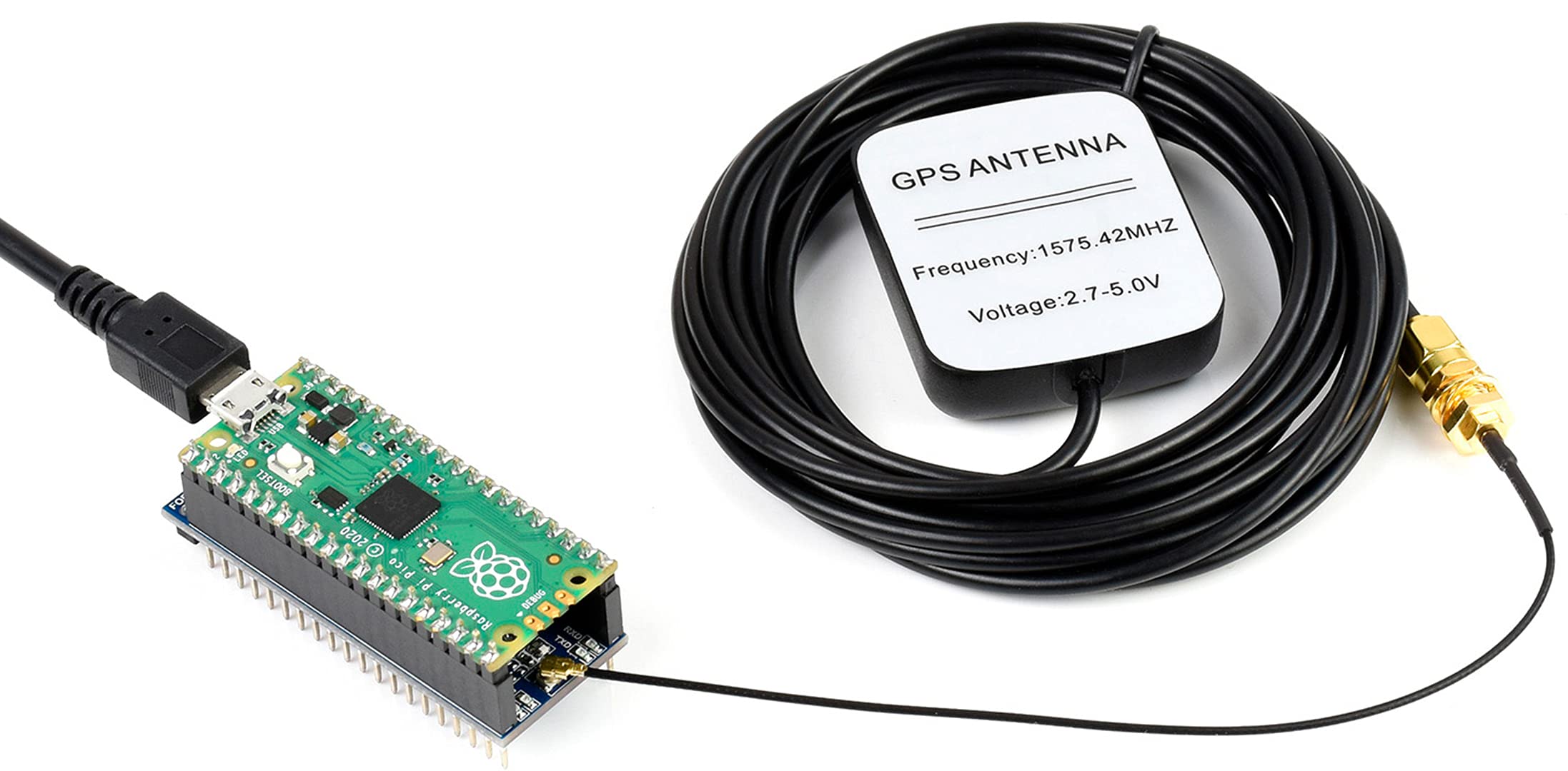 Bicool L76B GNSS Module for Raspberry Pi Pico, Support Multi Satellite Systems GPS, BDS, and QZSS