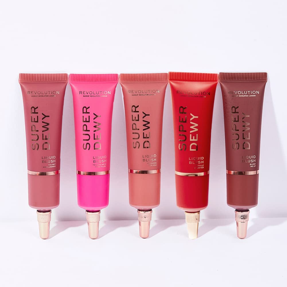 Revolution Beauty, Superdewy Liquid Blush, Richly Pigmented & Buildable, Blendable Formula, You Had Me At First Blush, 0.5 Fl. Oz.