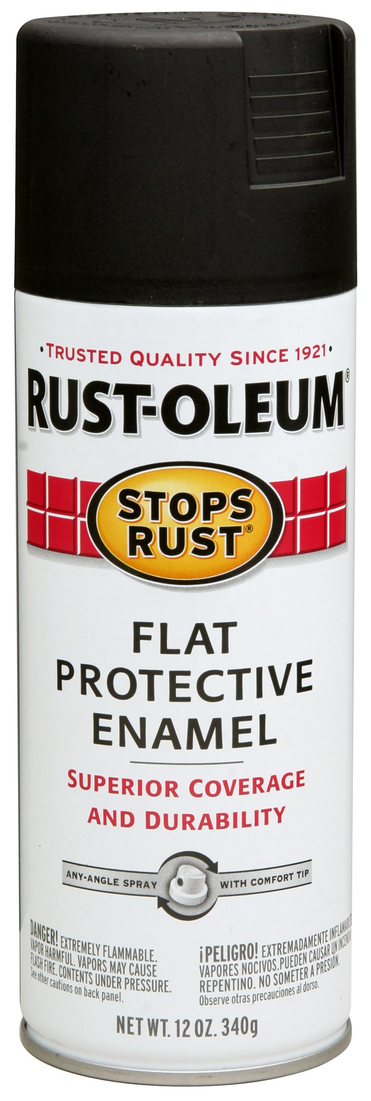 12 Oz Flat Black Gloss Protective Enamel [Set of 6]