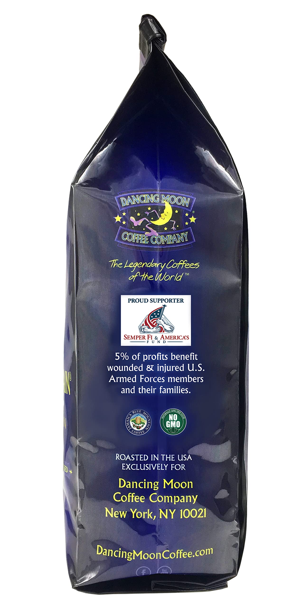 12 oz. Dancing Moon 100% Board Certified Genuine Jamaica Blue Mountain® Whole Bean Coffee