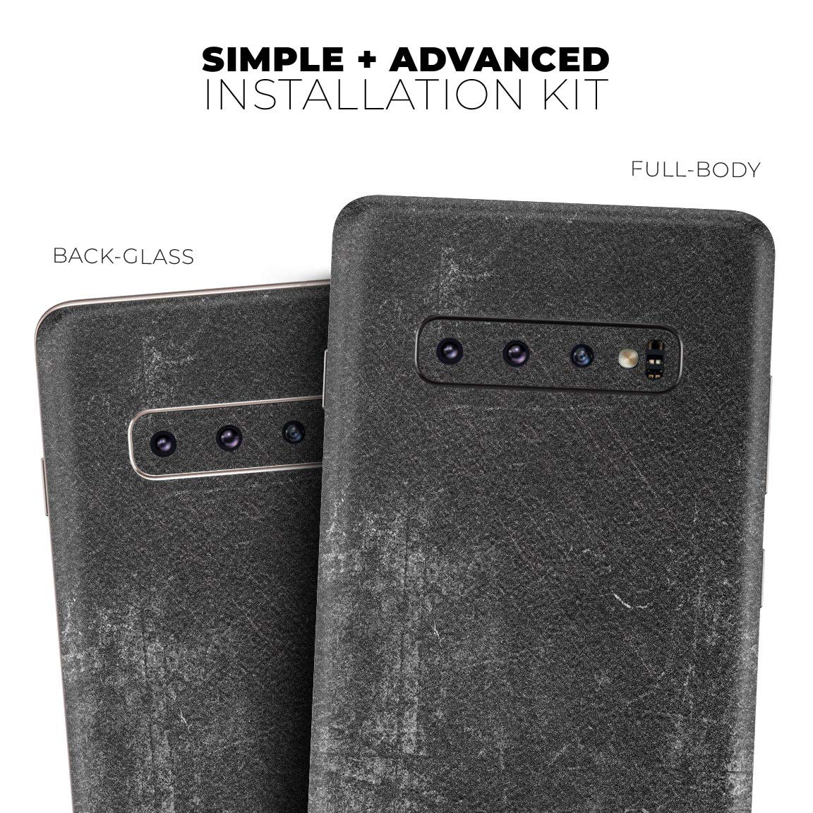 DesignSkinz Distressed Silver Texture v8 Protective Vinyl Decal Wrap Skin Cover Compatible with The Samsung Galaxy S20 (Screen Trim & Back Glass Skin)
