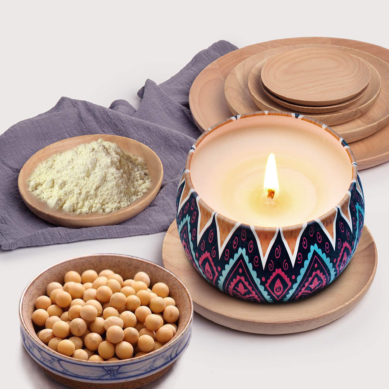 12 Pack Candle Gift Set Aromatherapy Soy Candle 2.5 oz Long Lasting Stress Relief Scented Candle for Admin Mother's Day Birthday Women Gifts