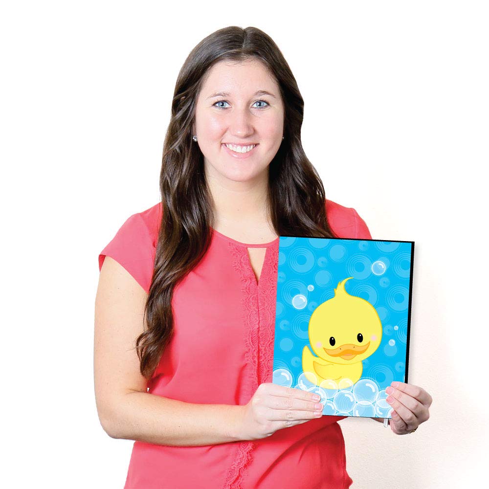 Big Dot of Happiness Ducky Duck - Rubber Ducky Nursery Wall Art and Kids Room Decorations - Gift Ideas - 7.5 x 10 inches - Set of 3 Prints