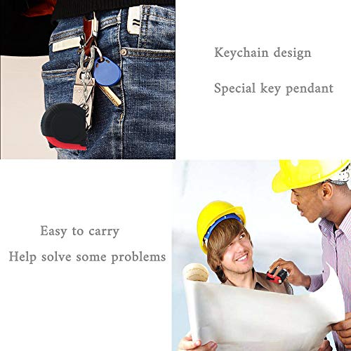 1m/3ft Retractable Tape Measure Mini Keychain Metric/Inch Measuring Tape Portable Tape Ruler with Stable Slide Lock for Body Measuring, Kids