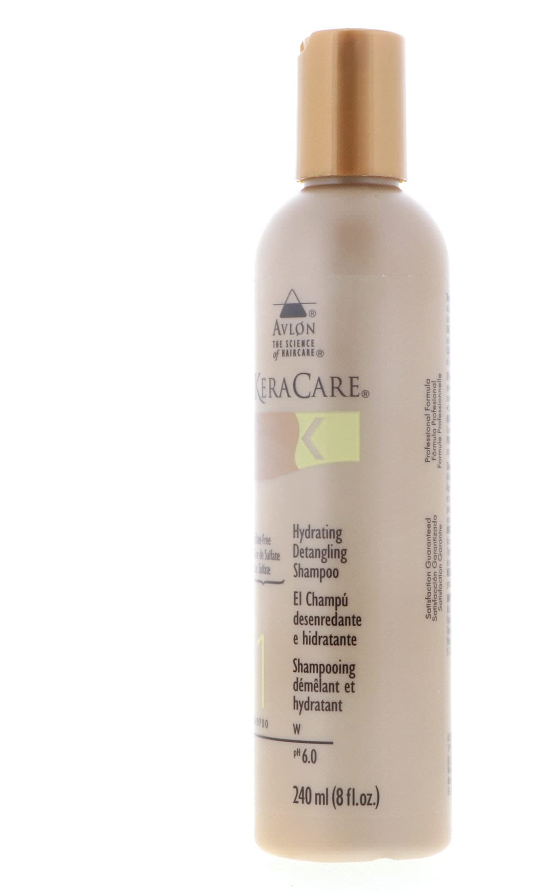 AVLON Keracare Hydrating Detangling Unisex Shampoo, 8 Ounce (Pack of 2)