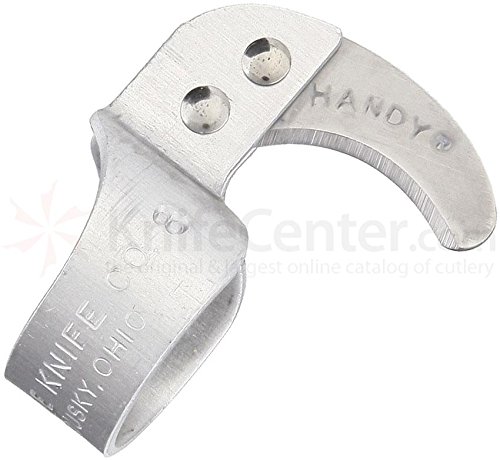 2-pk Handy Twine Knife Ring Size 13 Curved Blade Utility Finger Razor String Box Thread Cutter