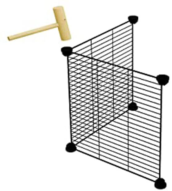 48" Extra Large Dwarf Rabbit Habitat Guinea Pig Play Yard Hamster Critters Turtle Enclosure Center Divider Room Door Mouse Mice Bunny with Bottom Canvas