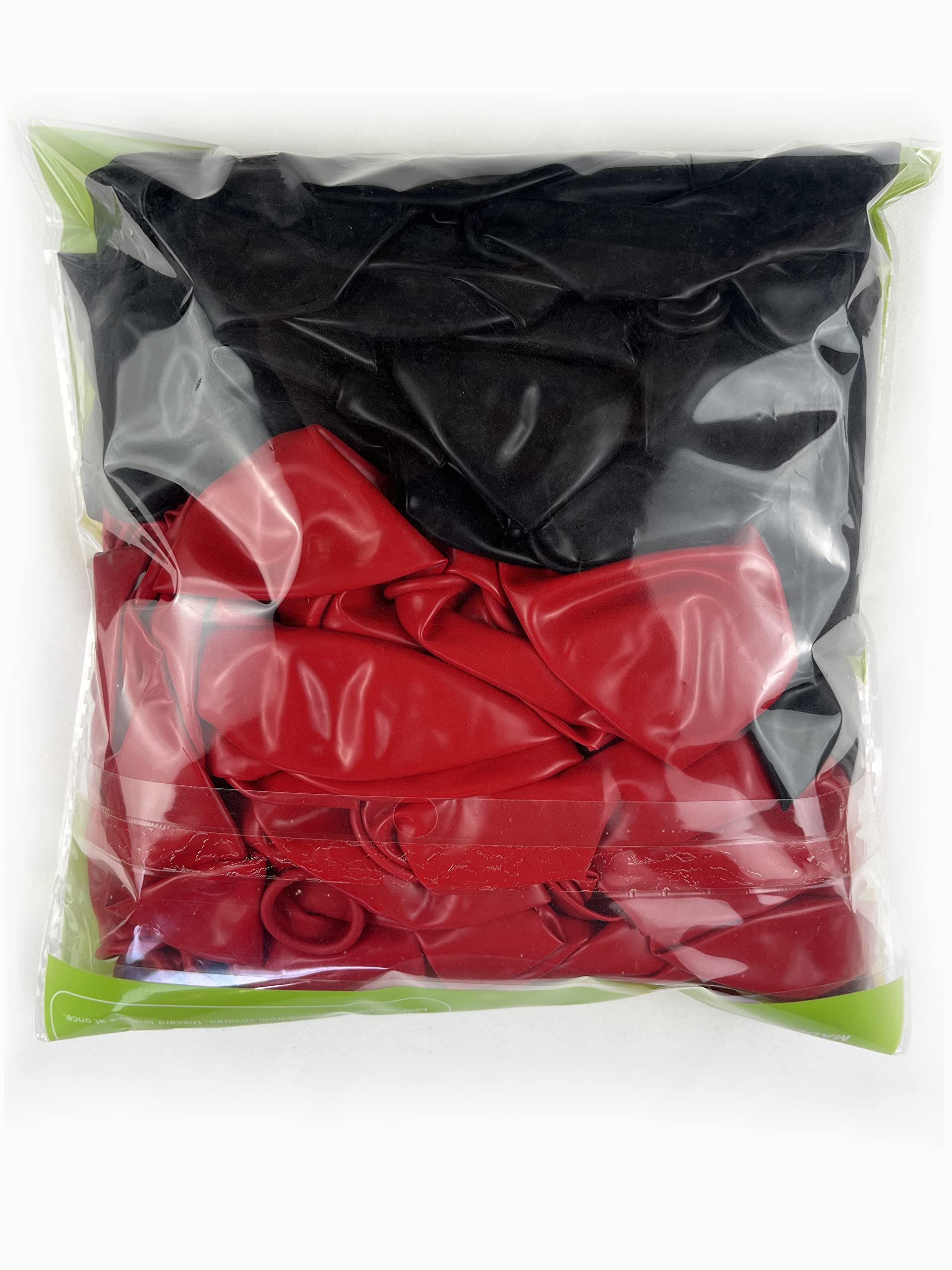 Latex balloons 100 pcs 12 inch,Red and black latex balloons