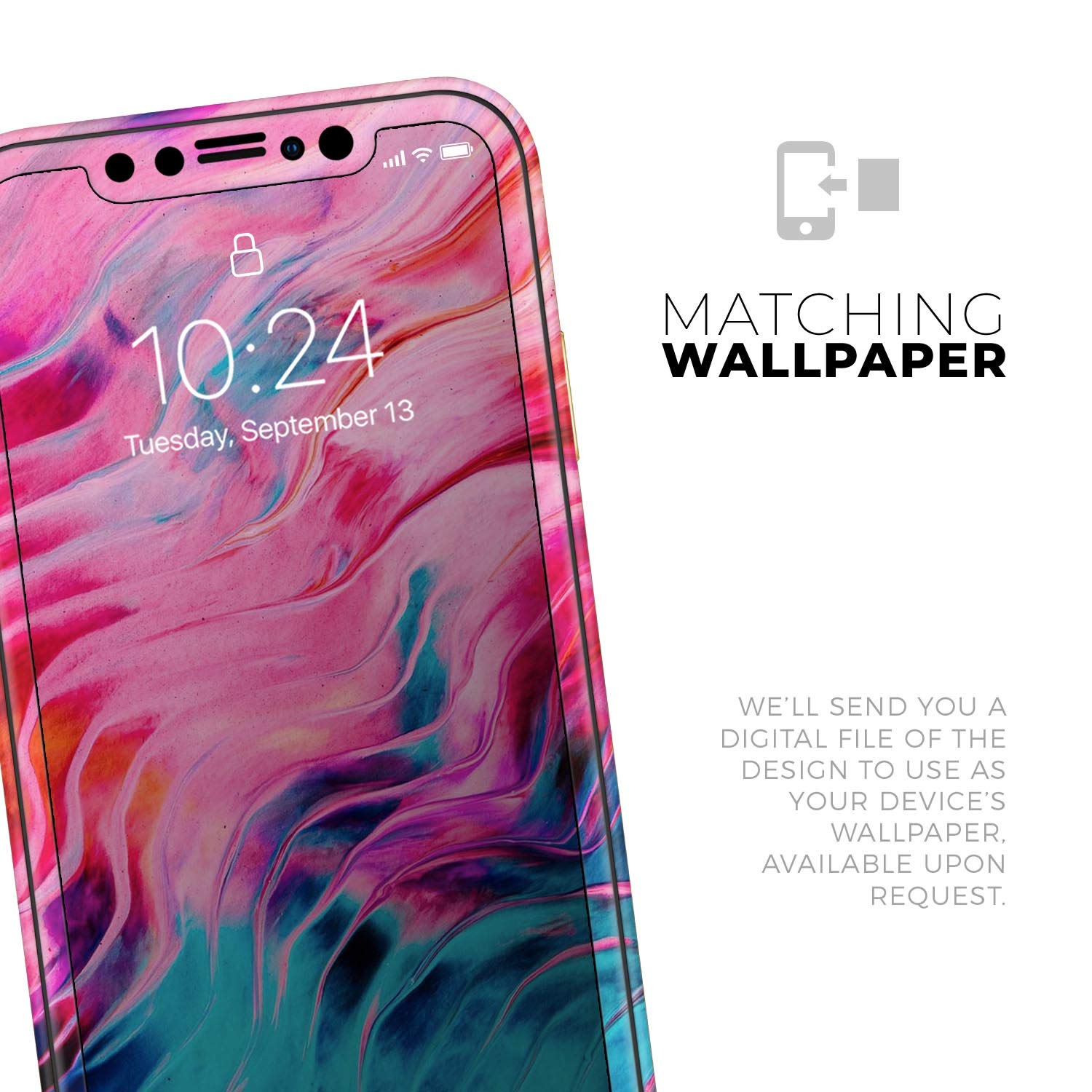 Design Skinz Liquid Abstract Paint V66 Protective Vinyl Decal Wrap Skin Cover Compatible with The Apple iPhone 11 Pro Max (Screen Trim & Back Glass Skin)