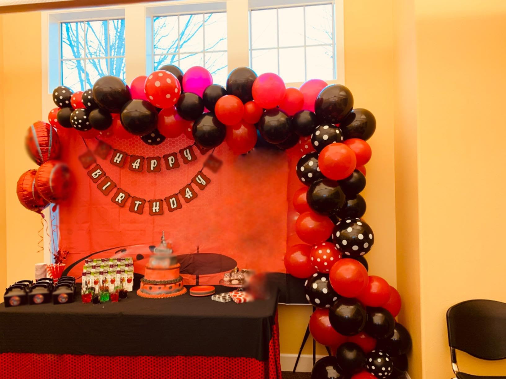Latex balloons 100 pcs 12 inch,Red and black latex balloons