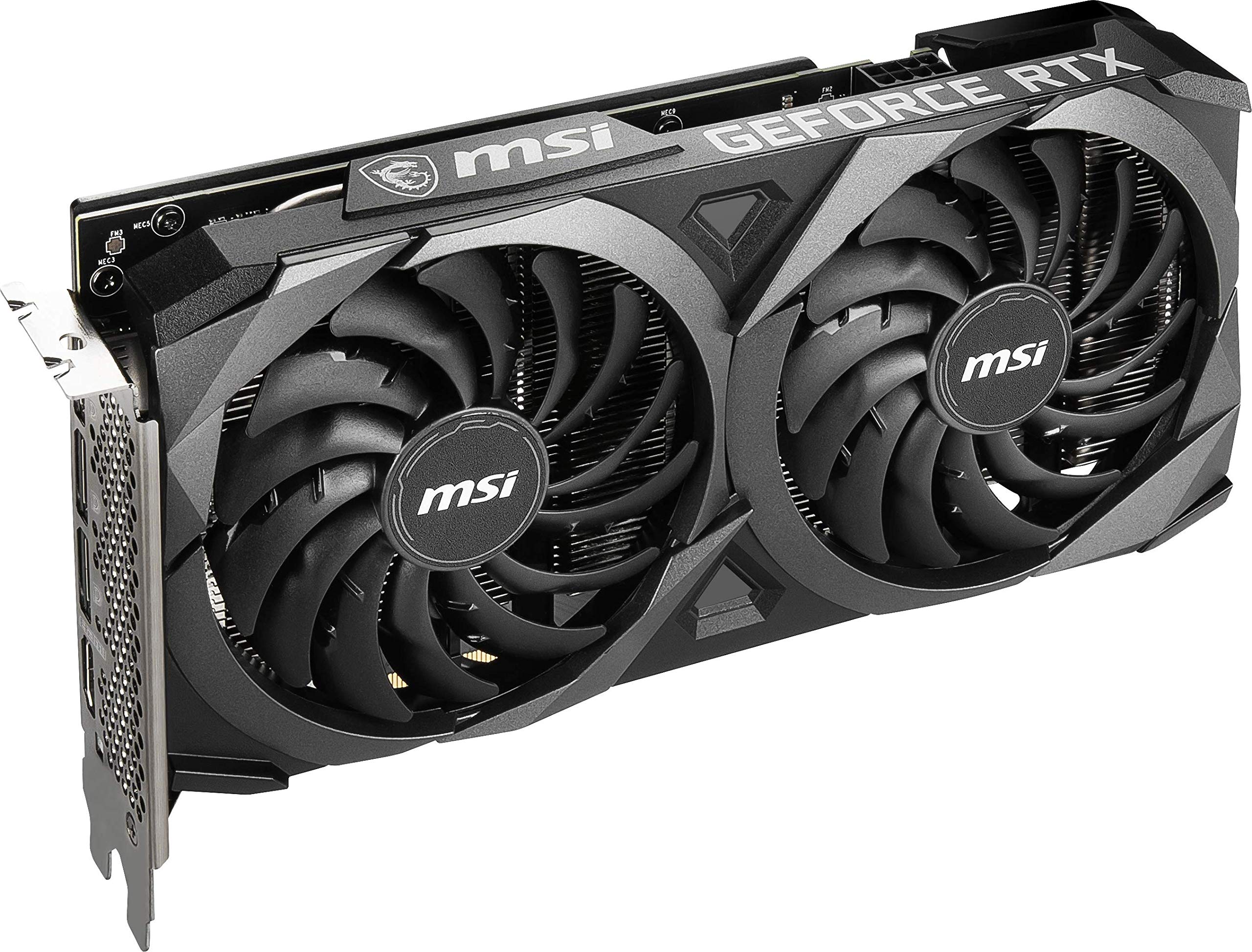 MSI Gaming GeForce RTX 3060 12GB 15 Gbps GDRR6 192-Bit HDMI/DP PCIe 4 Torx Twin Fan Ampere OC Graphics Card (RTX 3060 Ventus 2X 12G OC) (Renewed)