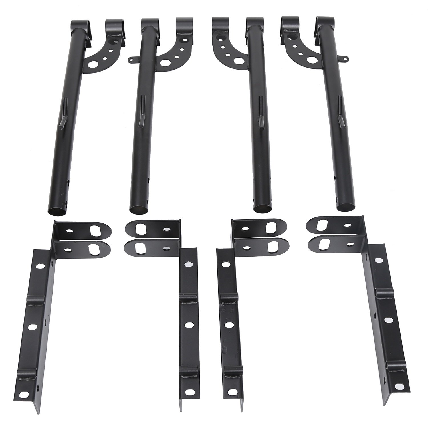 7BLACKSMITHS 1000 LBS Adjustable Truck Contractors Rack Ladder Pickup Kayak Lumber Rack Side Bar Long Cab Full Size 60"(W) x 138"(L) x 34"(H) (You Will get 2 Boxes)