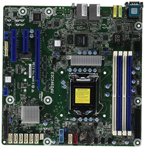 ASRock Rack E3C246D4U LGA1151/ Intel C246/ DDR4/ SATA3&USB3.0/ V&2GbE/ MicroATX Server Motherboard