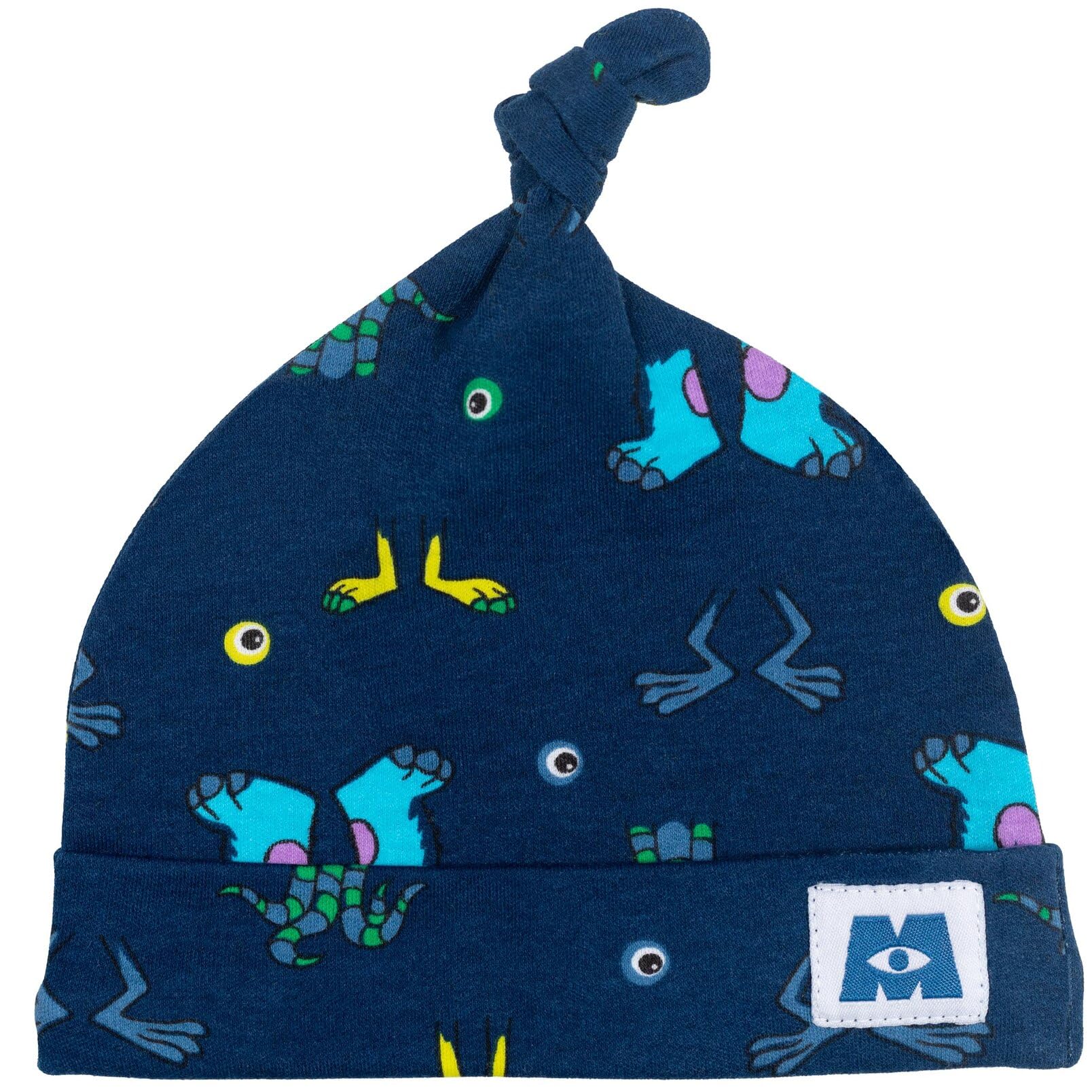 Disney Pixar Monsters Inc. Mike Newborn Baby Boys 3 Piece Outfit Set: Bodysuit Pants Hat Blue/Green 0-3 Months