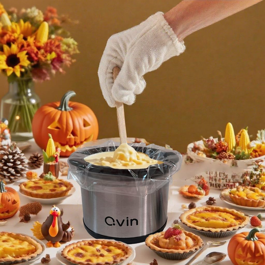 0.65 qt slow cooker warmer, fondue pot set,chocolate melting pot