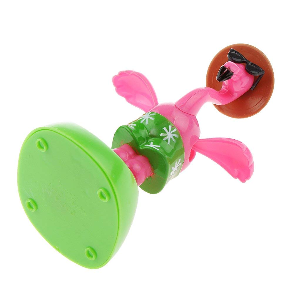 2pcs Solar Powered Car Toy Animal Solar Powered Dancing Dolls Dancing Cactus Crane Home Car Ornament Kids Toys Gifts