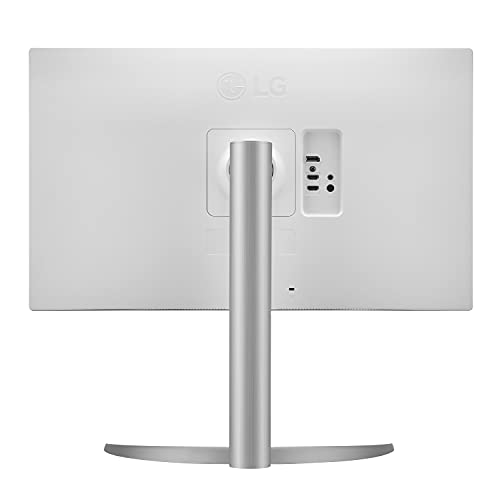 LG 27UP650-W Monitor 27β UHD (3840 x 2160) IPS Display, VESA DisplayHDR 400, DCI-P3 95% Color Gamut, 3-Side Virtually Borderless Display, Height/Pivot/Tilt Adjustable Stand β Silver