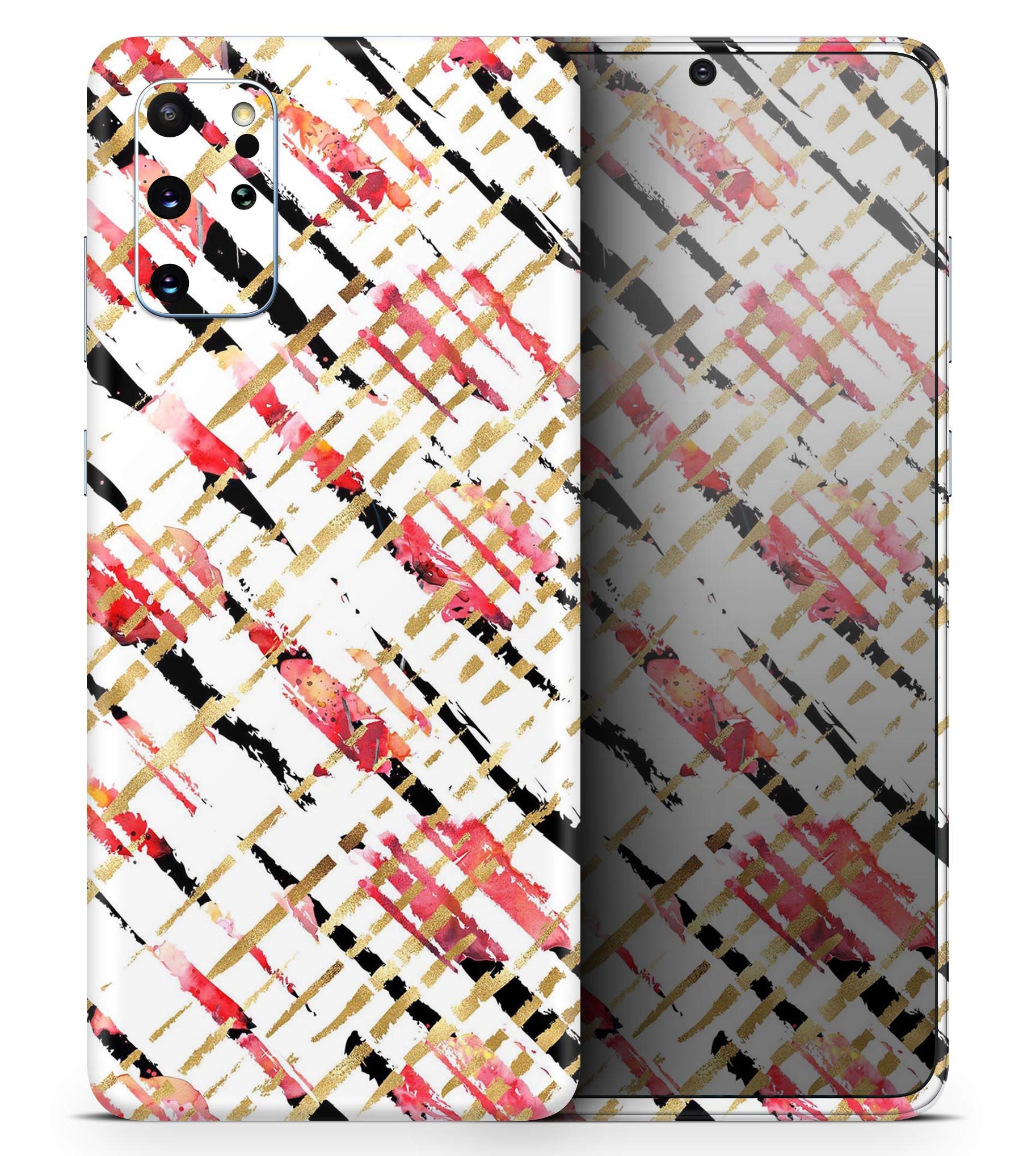 DesignSkinz Karamfila Watercolo Poppies V21 Protective Vinyl Decal Wrap Skin Cover Compatible with The Samsung Galaxy S20 (Screen Trim & Back Glass Skin)