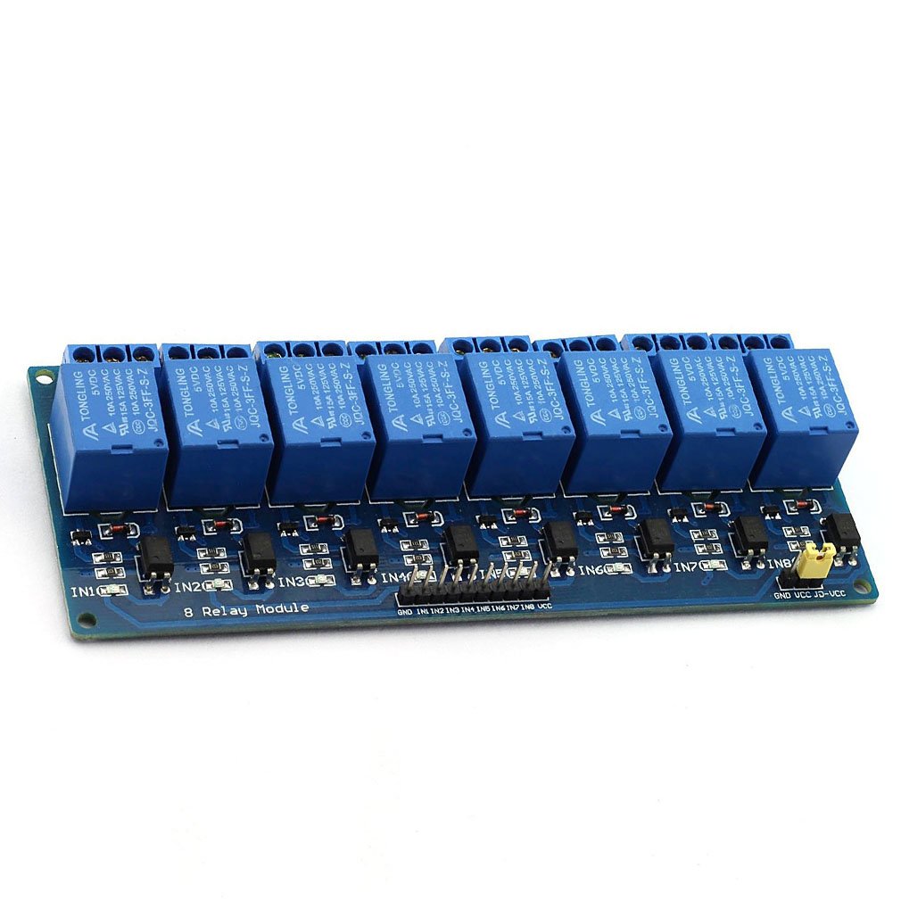 8 Channel Relay Module with Optocoupler 5V Low Level Trigger Relay Expansion Board for Arduino UNO R3 DSP ARM PIC AVR STM32 Raspberry Pi