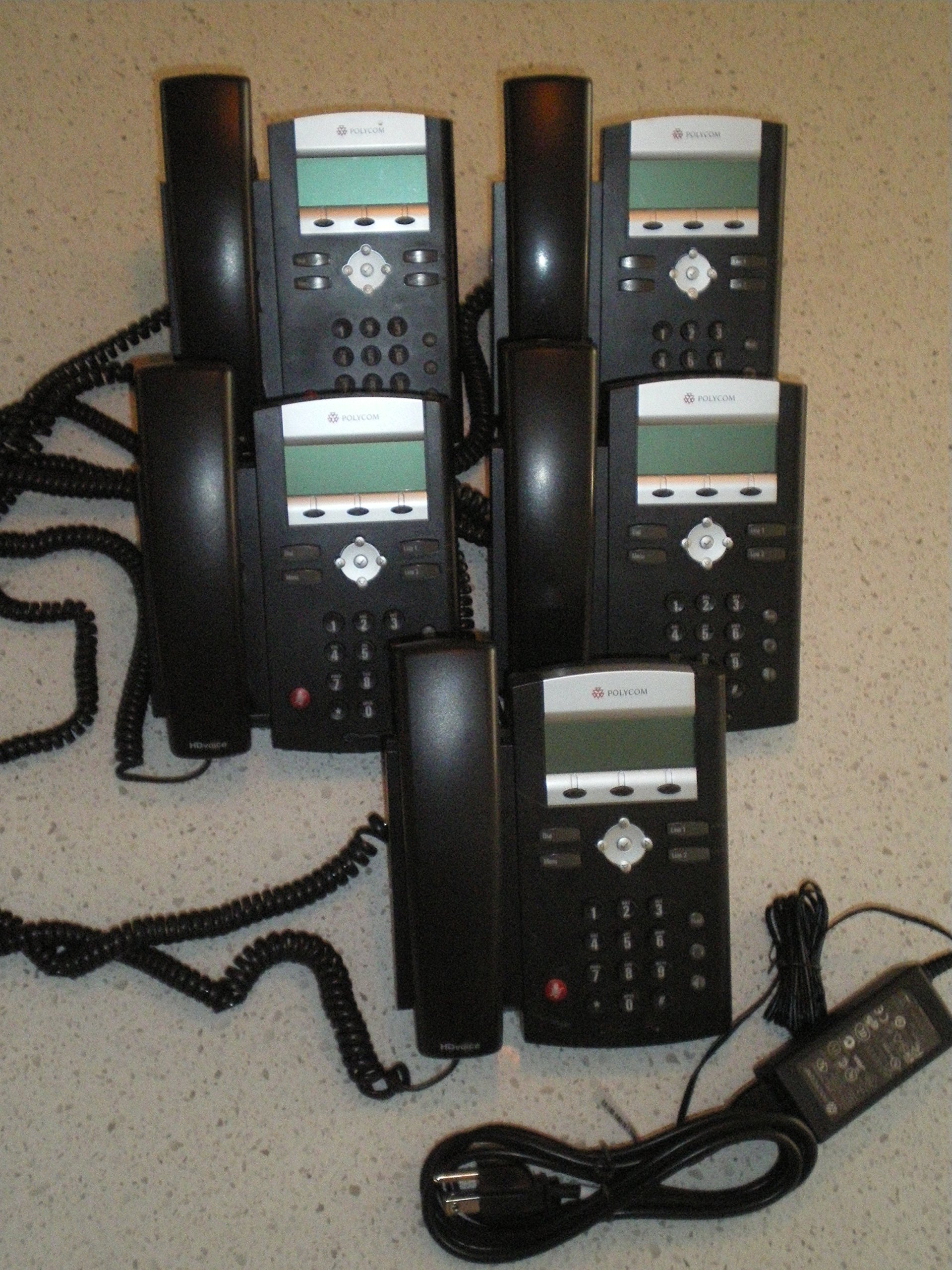 Polycom Inc. - SoundPoint IP 335 HD Black Two-Line Entry-Level VoIP Telephone with Power Supply