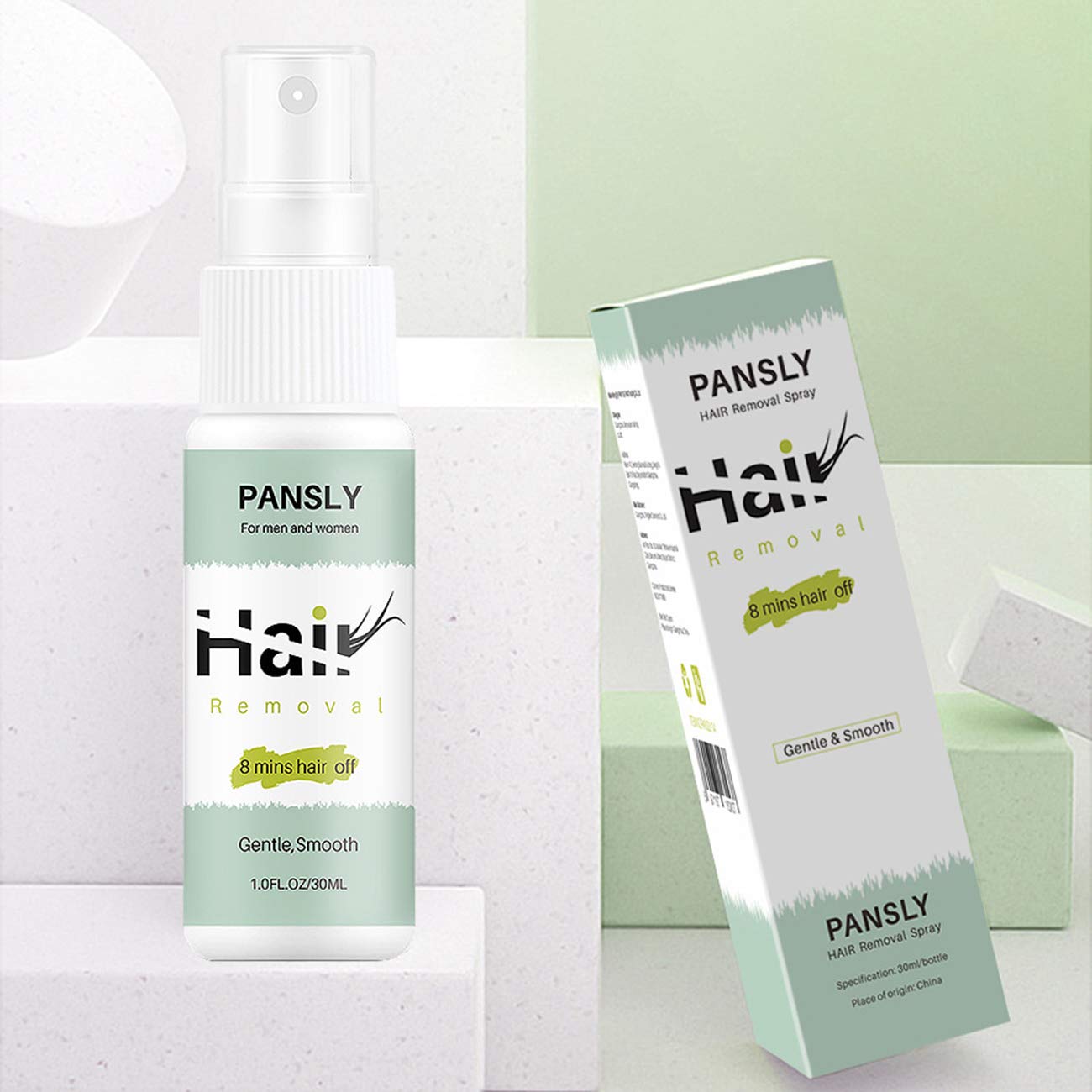 8 mins Painless Hair Removal Cream for Face, Body, Pubic Area, Beard, Bikini, Legs and Armpits