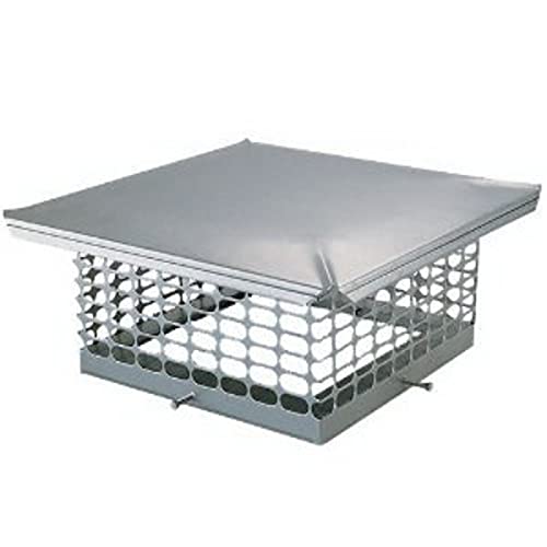 20 x 20 Single Flue Stainless Steel Chimney Cap