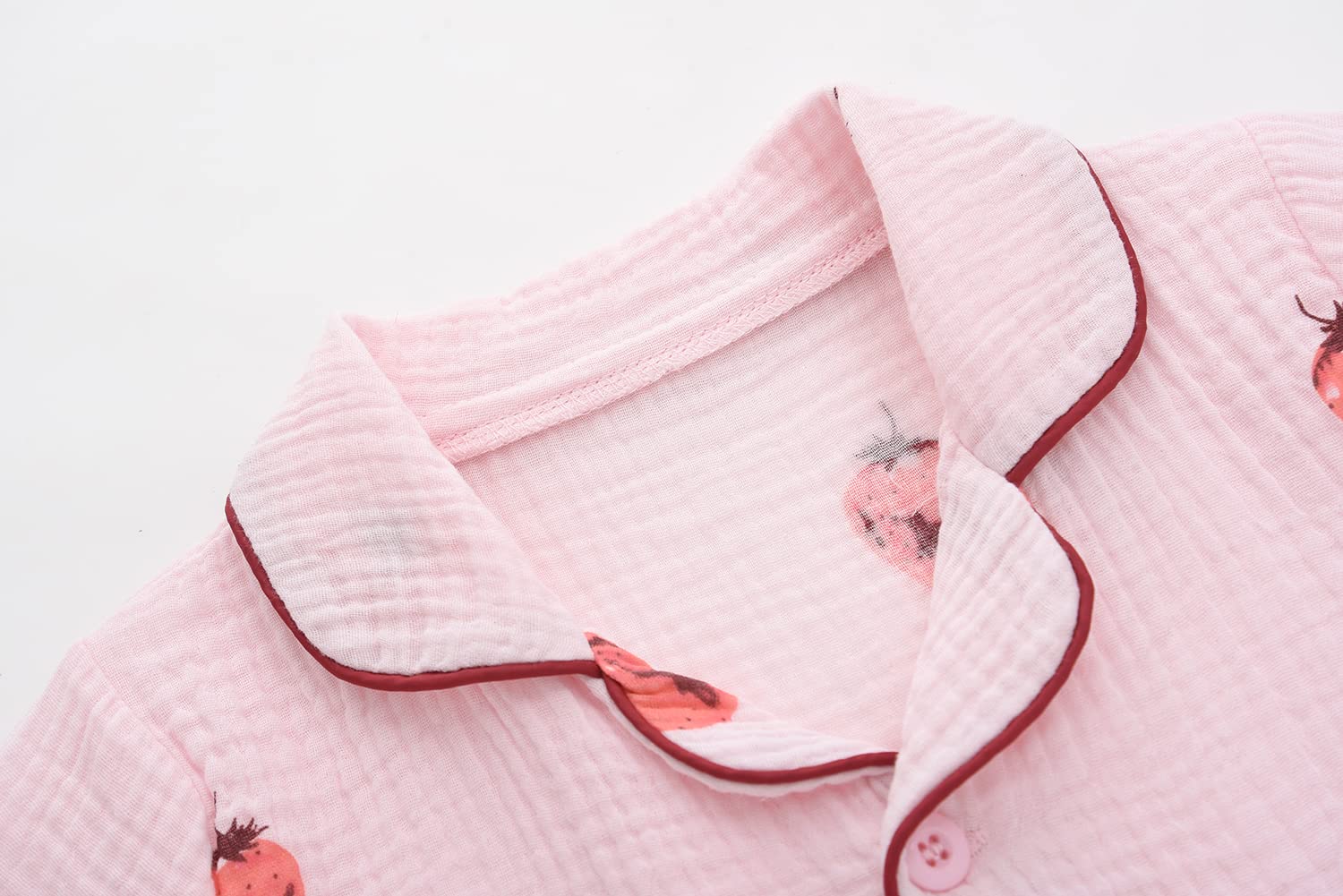 BINIDUCKLING Baby Pajamas Summer Short Pjs for Toddler Girls 3T Strawberry