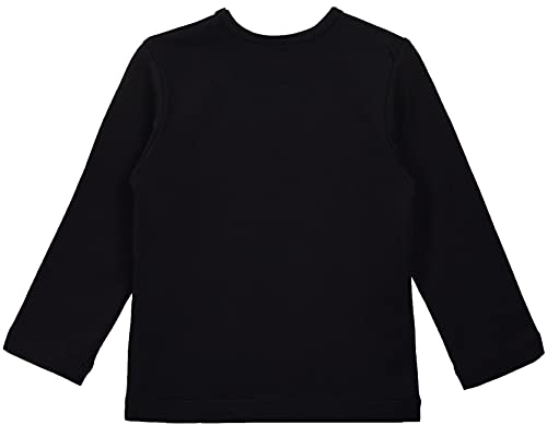 Lilax Baby Girls' Basic Long Sleeve Round Neck T-Shirt 18-24 Months Black