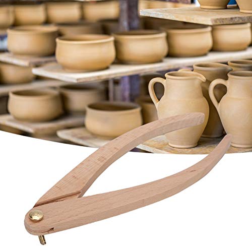 1pcs Caliper Wooden Ruler Positioning Distance Measuring Tool Pottery Tools for Ceramic Measurement(8 inches)