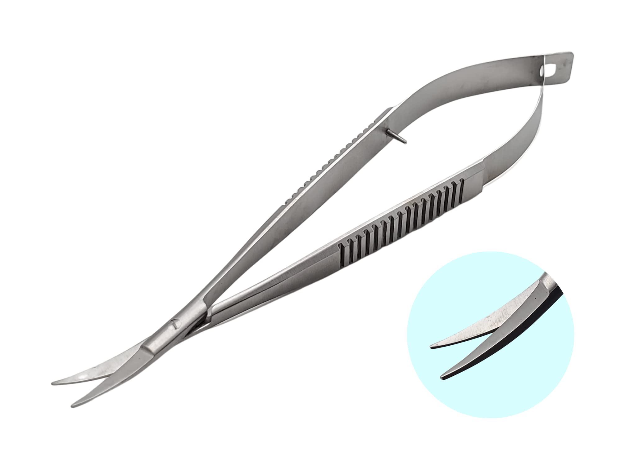 Castroviejo Scissors 5.5" CURVED stitch cutting embroidery spring action extra sharp ARTMAN brand BY WISE LINKERS USA