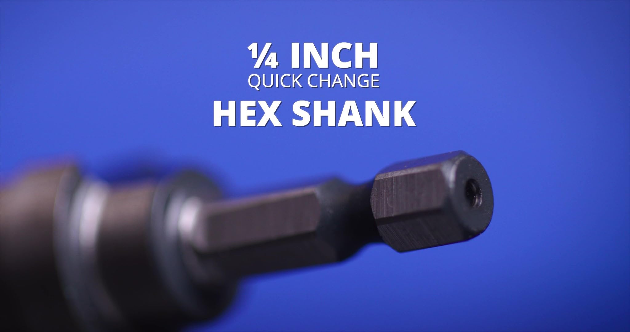 Drill America #4 HSS Black & Gold Step Drill Bit with Quick Change Hex Shank (3/16" - 7/8" by 1/16")