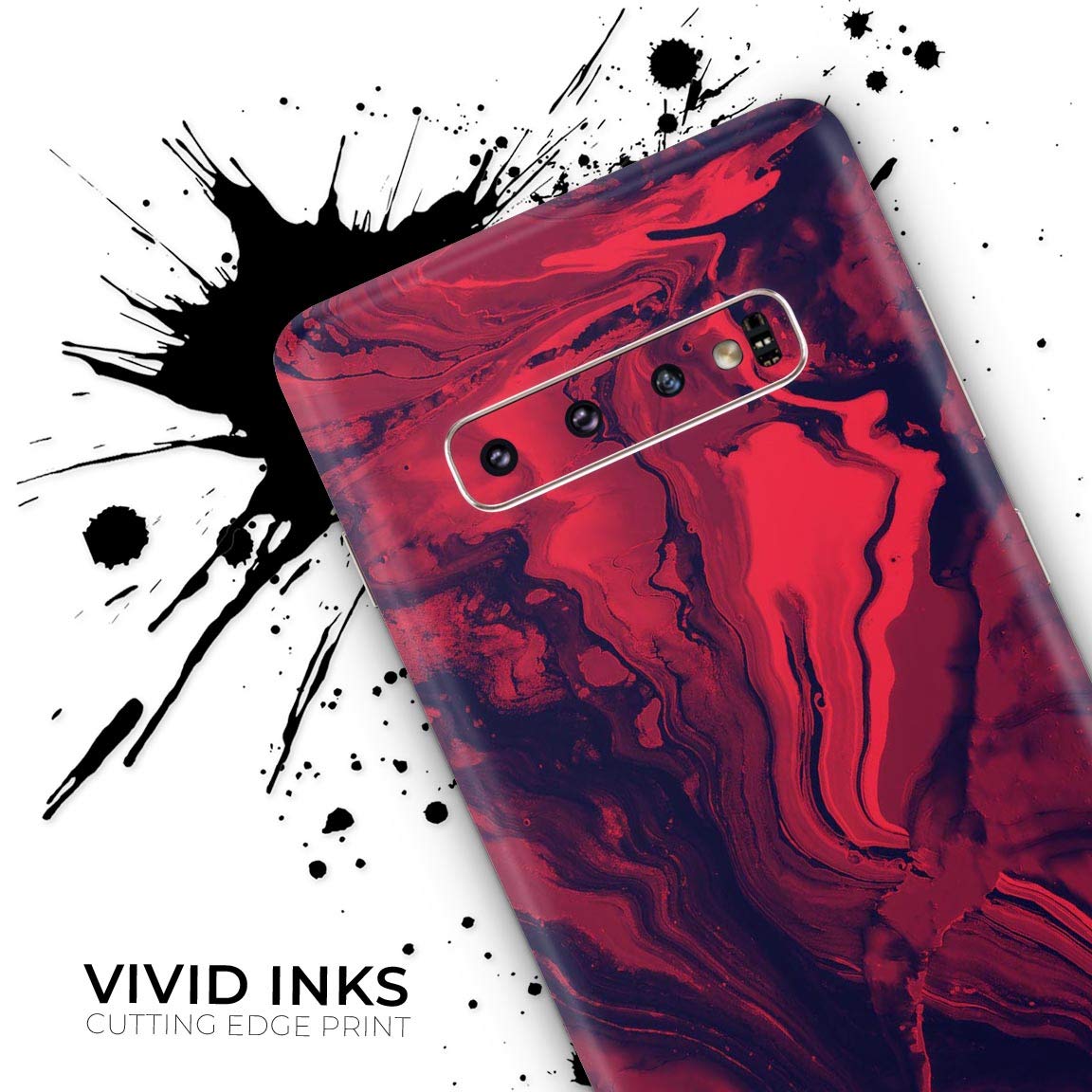 DesignSkinz Liquid Abstract Paint Remix V6 Protective Vinyl Decal Wrap Skin Cover Compatible with The Samsung Galaxy S20 (Screen Trim & Back Glass Skin)