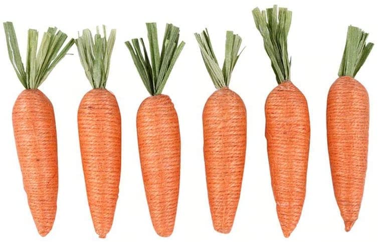 AUS Jute Carrot Easter Decor, 6-ct. Packs