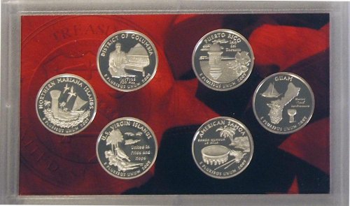 2009 Silver Proof US Territories Quarter Set in Original Mint Packaging