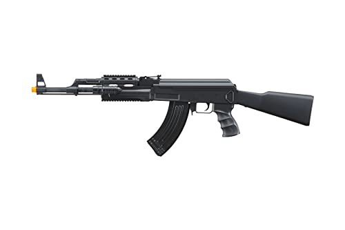300 FPS Airsoft Tactical AK-47 Spring Airsoft Rifle w/Flashlight, Front Rail System, 300 Round Magazine, and Durable ABS Polymer Construction - Perfect for Precision Shooting and Film Makin