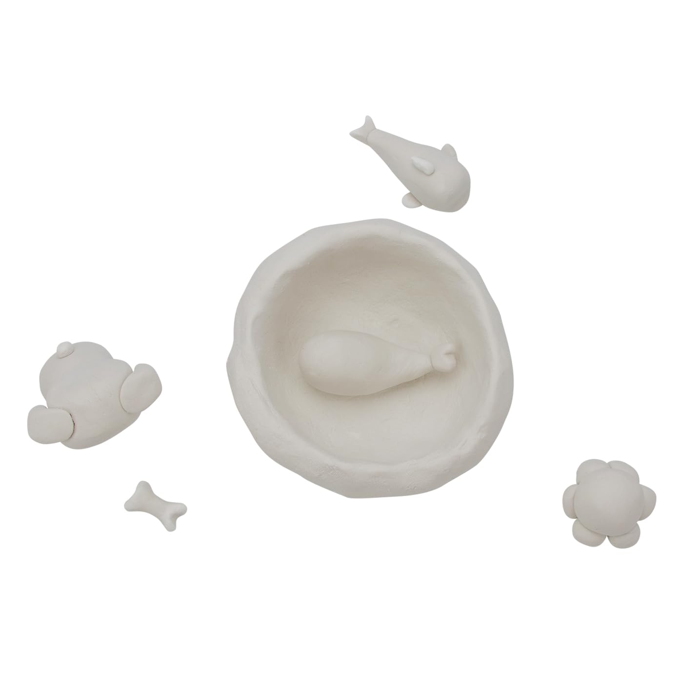 19 lbs Natural Air-Dry Clay, Air-Hardening Modeling Clay, Pottery Clay, Baking Clay, Self Hardening Pottery Clay, All-Purpose Modeling Clay, White