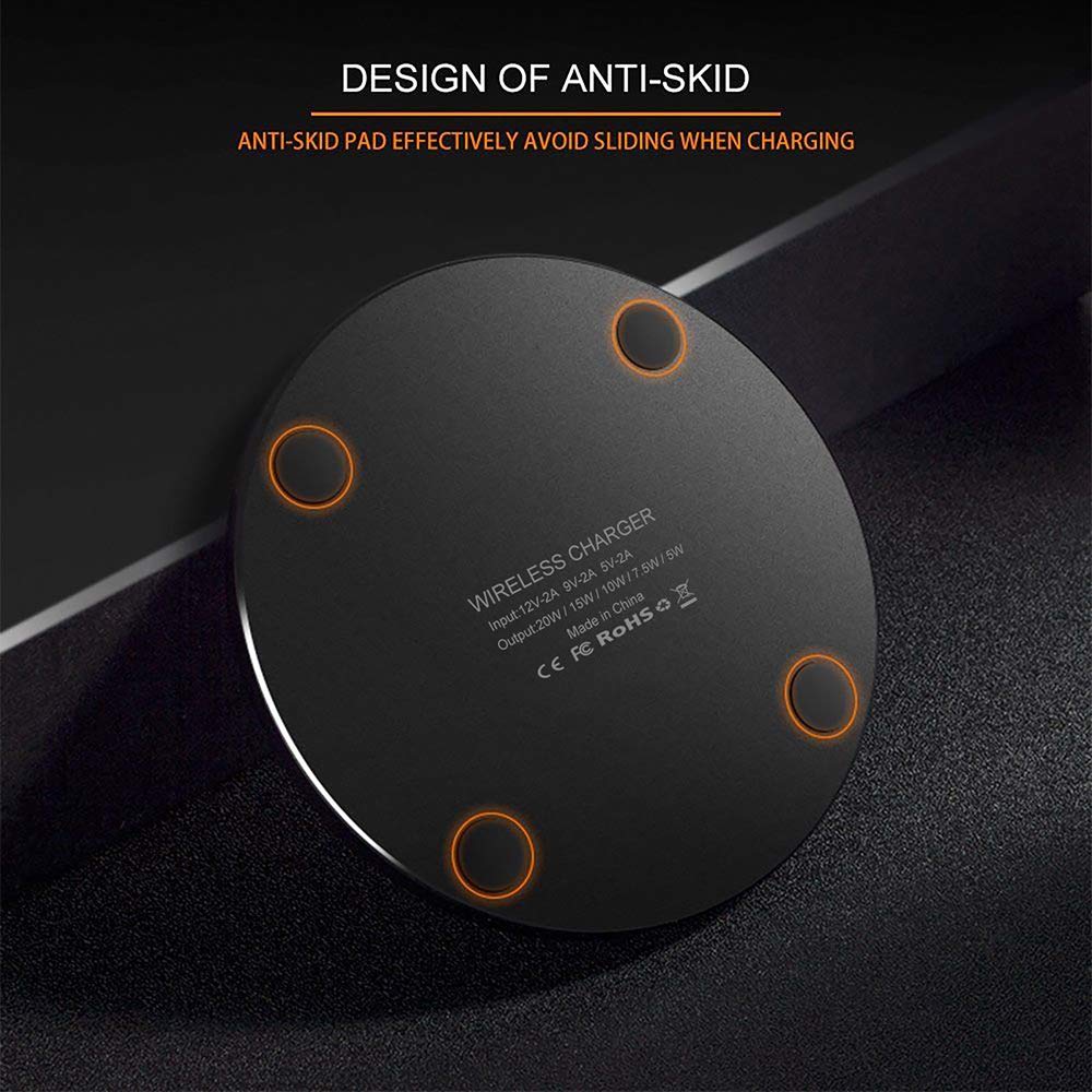Fast Wireless Charger,20W Max Wireless Charging Pad Compatible with iPhone 16/15/14/13/12/SE/11/11 Pro/XS Max/XR,AirPods;FDGAO Wireless Charge Mat for Samsung Galaxy S24/S23/S22/Note,Pixel/LG