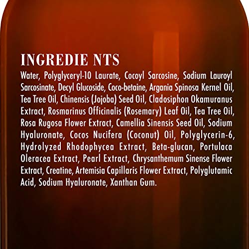 Botanic Hearth Tea Tree Body Wash with British Rose Extract, Helps with Nails, Athletes Foot, Ringworms, Jock Itch & Acne, Soothes Itching & Promotes Healthy Skin and Feet, 16 fl oz