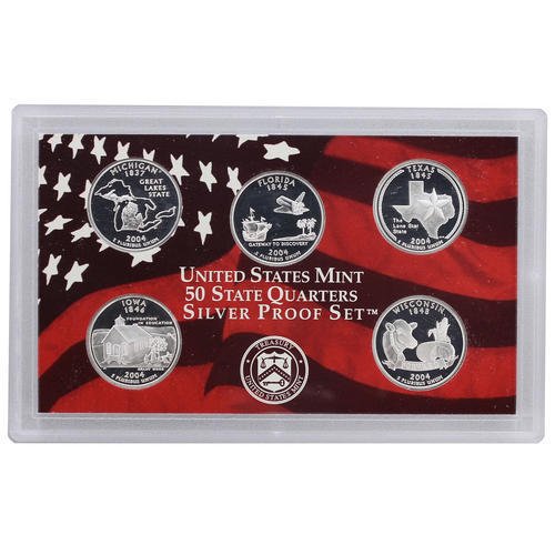 1999 No Mint Mark - 2008 Silver Proof State Quarter Run 90% Silver No Boxes or COAs 50 Coins (1/4) Seller Gem Deep Cameo