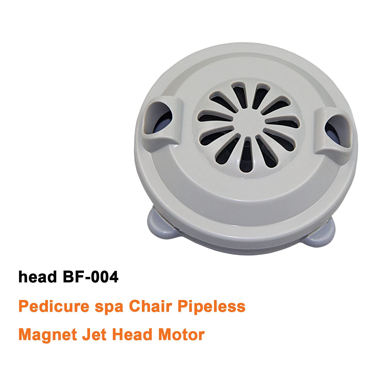 FBULWSEC BF-004 Pipeless Magnetic Jet Head Motor for LURACO Jet Motor Pedicure Spa Tubs Wet End Use Magnetic Head with Pedicure Liners includes Propeller and Cap