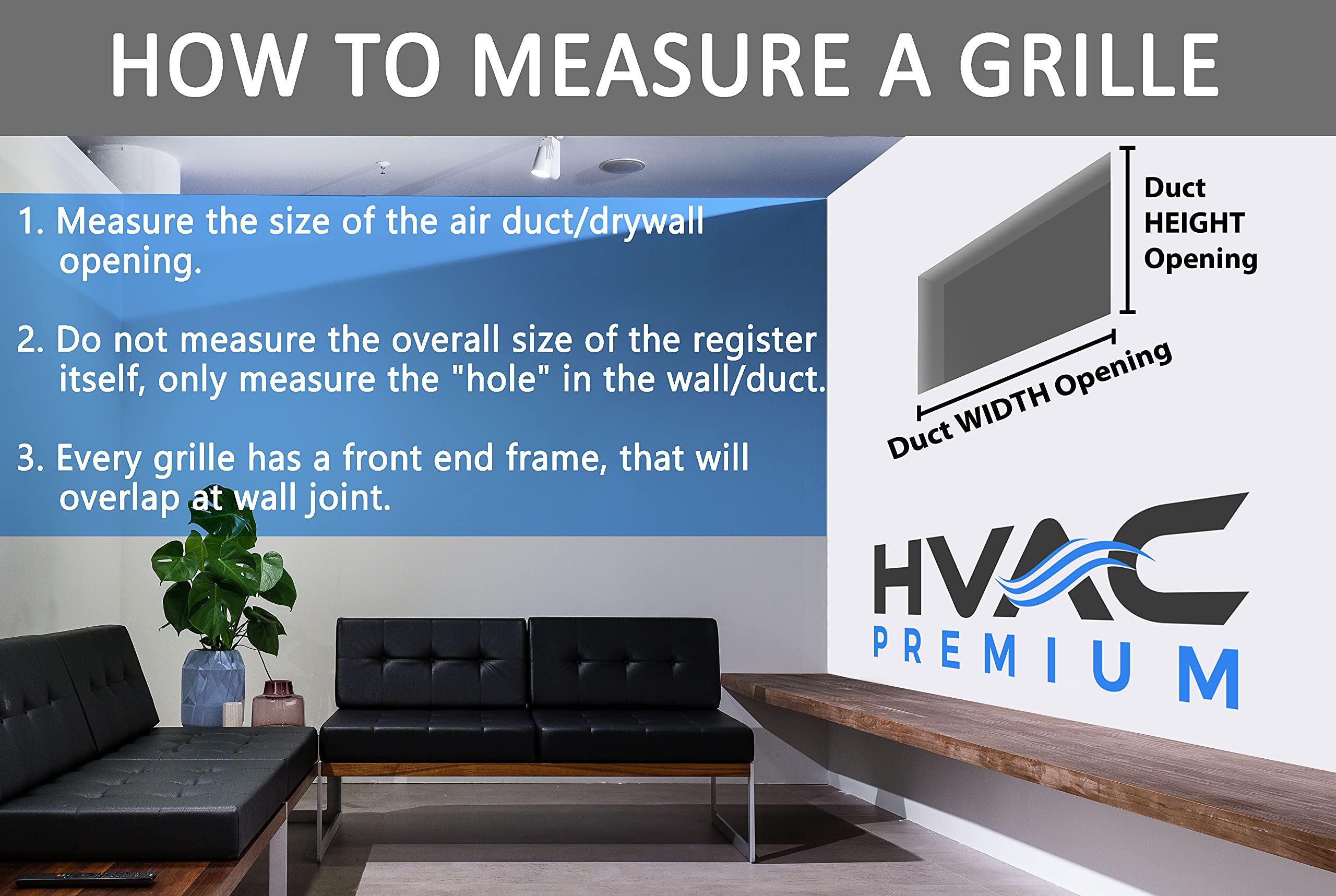 8"w x 4"h Adjustable AIR Supply Diffuser - HVAC Vent Cover Sidewall or Ceiling - Grille Register - High Airflow - White [Outer Dimensions: 9.75"w X 5.75"h]