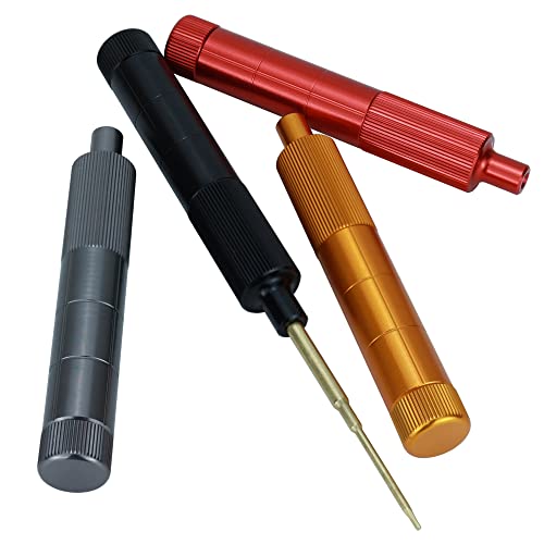 5 in 1 RC Model Repair Tools Kit with 1.3mm 1.5mm 2.0mm 2.5mm 3.0mm Hex Screwdrivers Wrench S2 High Speed Steel Titanium Plating Allen Key Quick Change for RC Cars Helicopter Drone Boat - Red