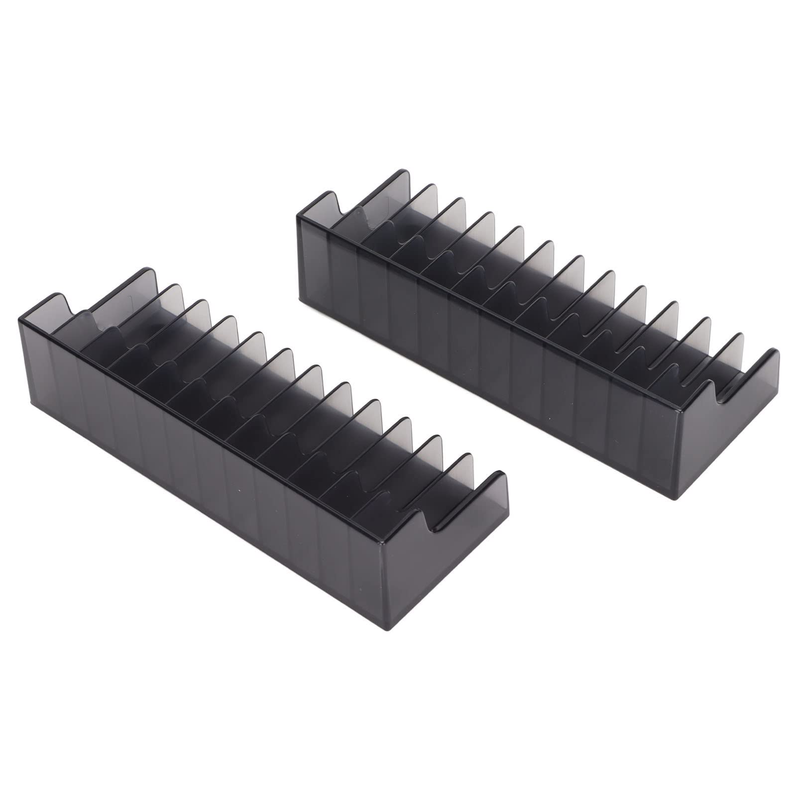 2 Pack Game Storage Bracket for Nintendo Switch Lite (Up to 24 CD Disc), Game Holder Rack Organizer for Gaming Blu-Ray Disks, Black
