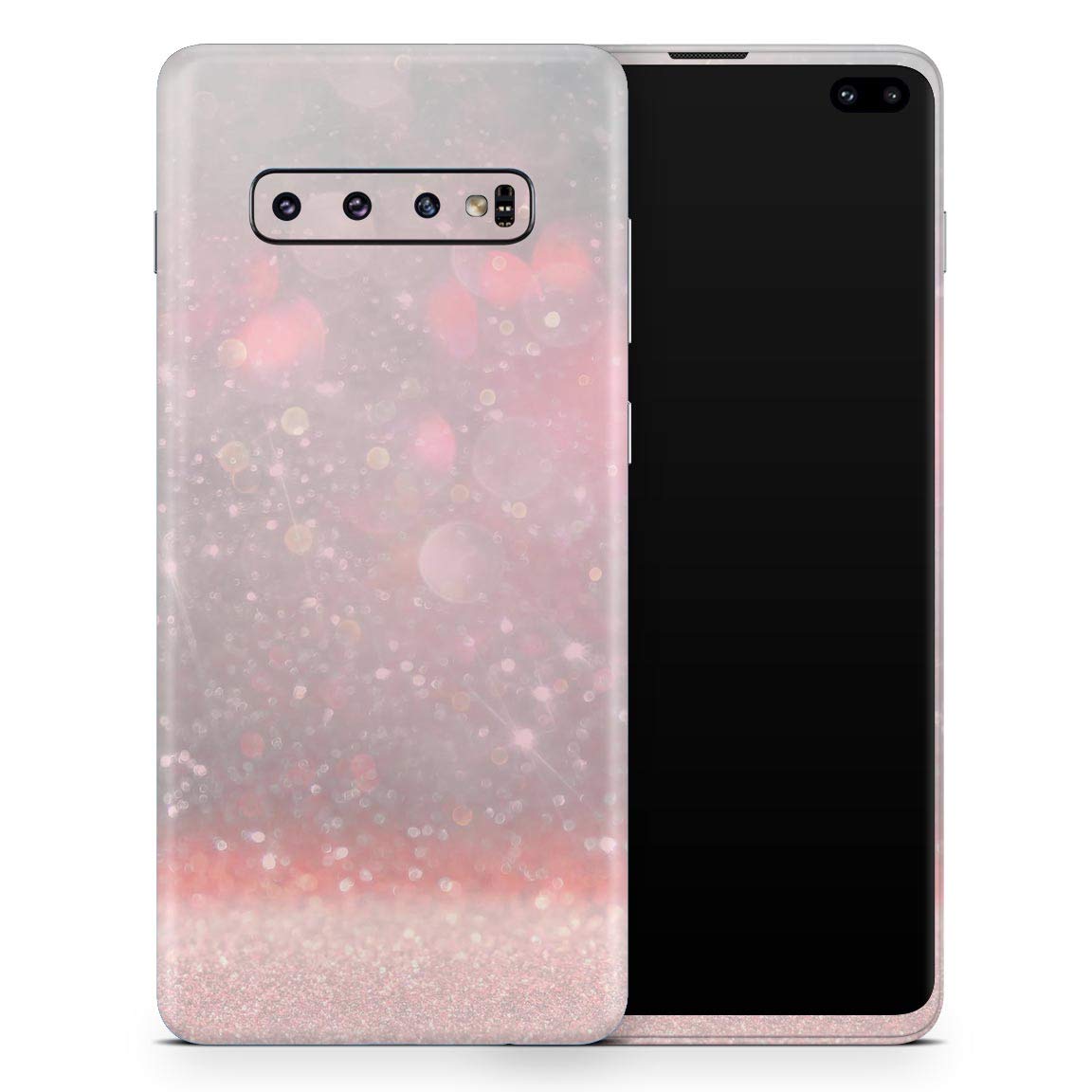 DesignSkinz Muted Pink and Grunge Shimmering Orbs Protective Vinyl Decal Wrap Skin Cover Compatible with The Samsung Galaxy S20 (Screen Trim & Back Glass Skin)