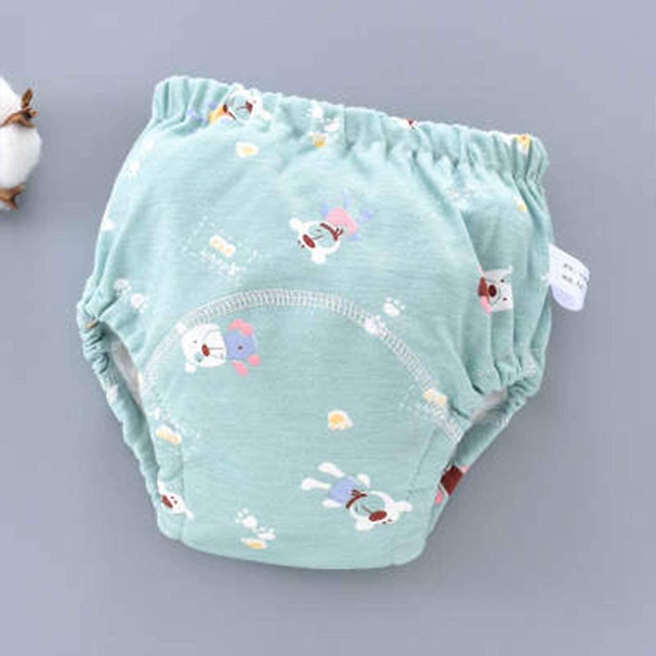 BIS New Baby Training Pants 6 Layers, Cotton Potty Training Pants, Training Underwear for Baby Boys and Girls Over 15 Months Old, Diapers Training Pants Toddler, Assorted Printed Cute Designs, Blue